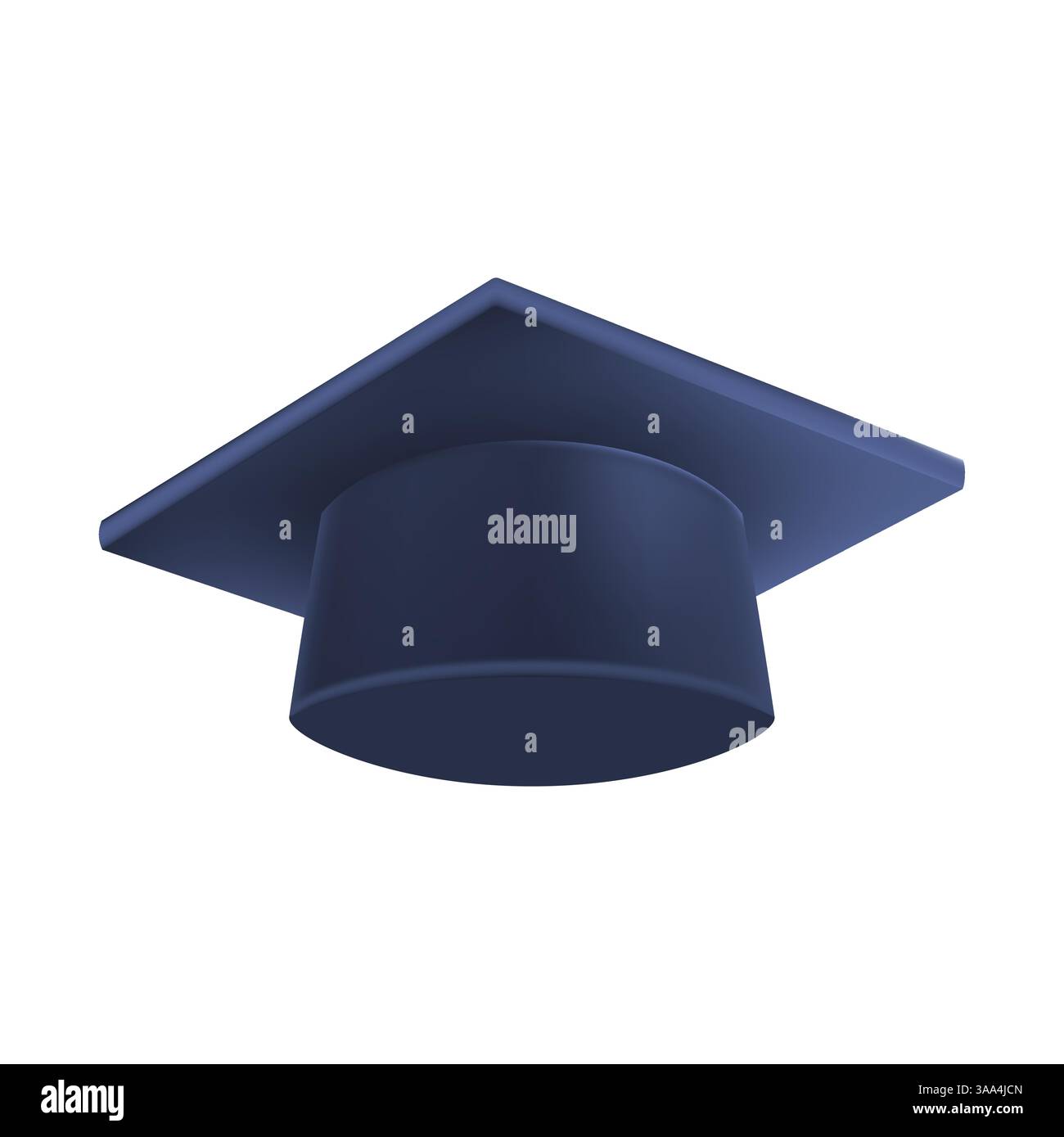 Realistic Blue graduate cap. 3D Graduation Doctoral hat Stock Vector ...