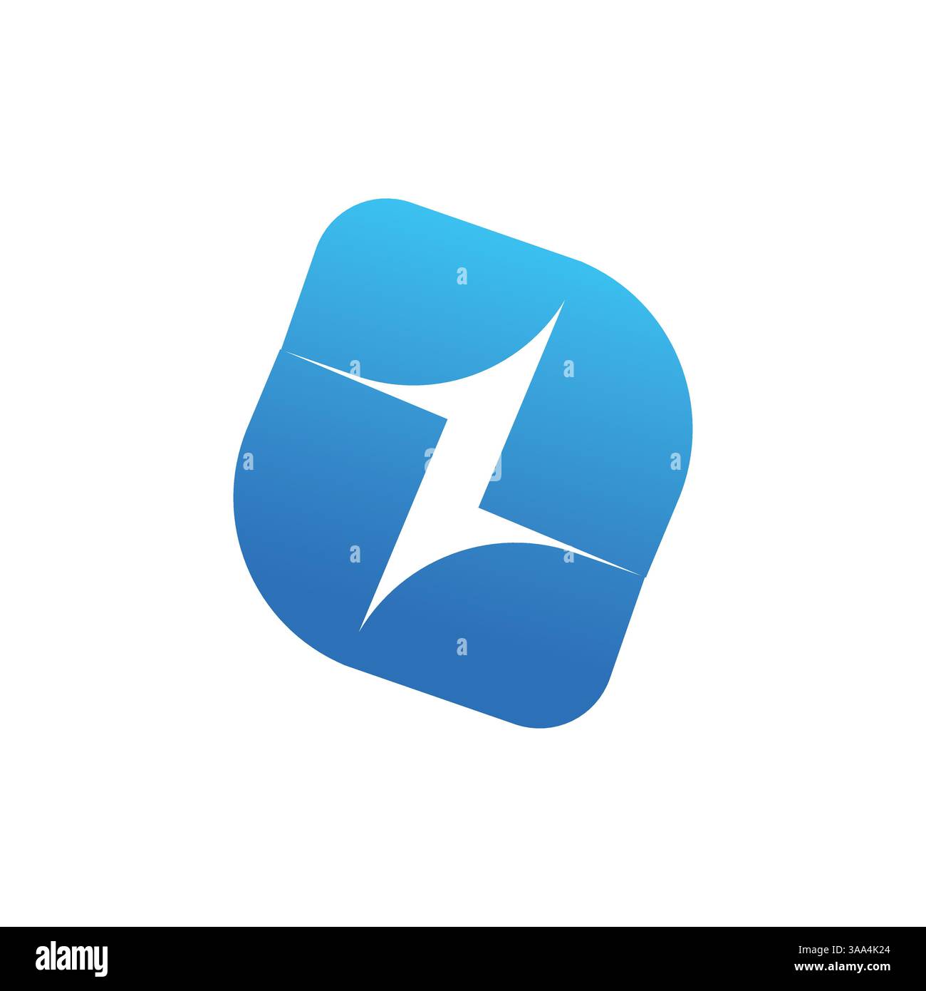 Modern blue gradient shape Z letter logo in a sleek, perfect for ...