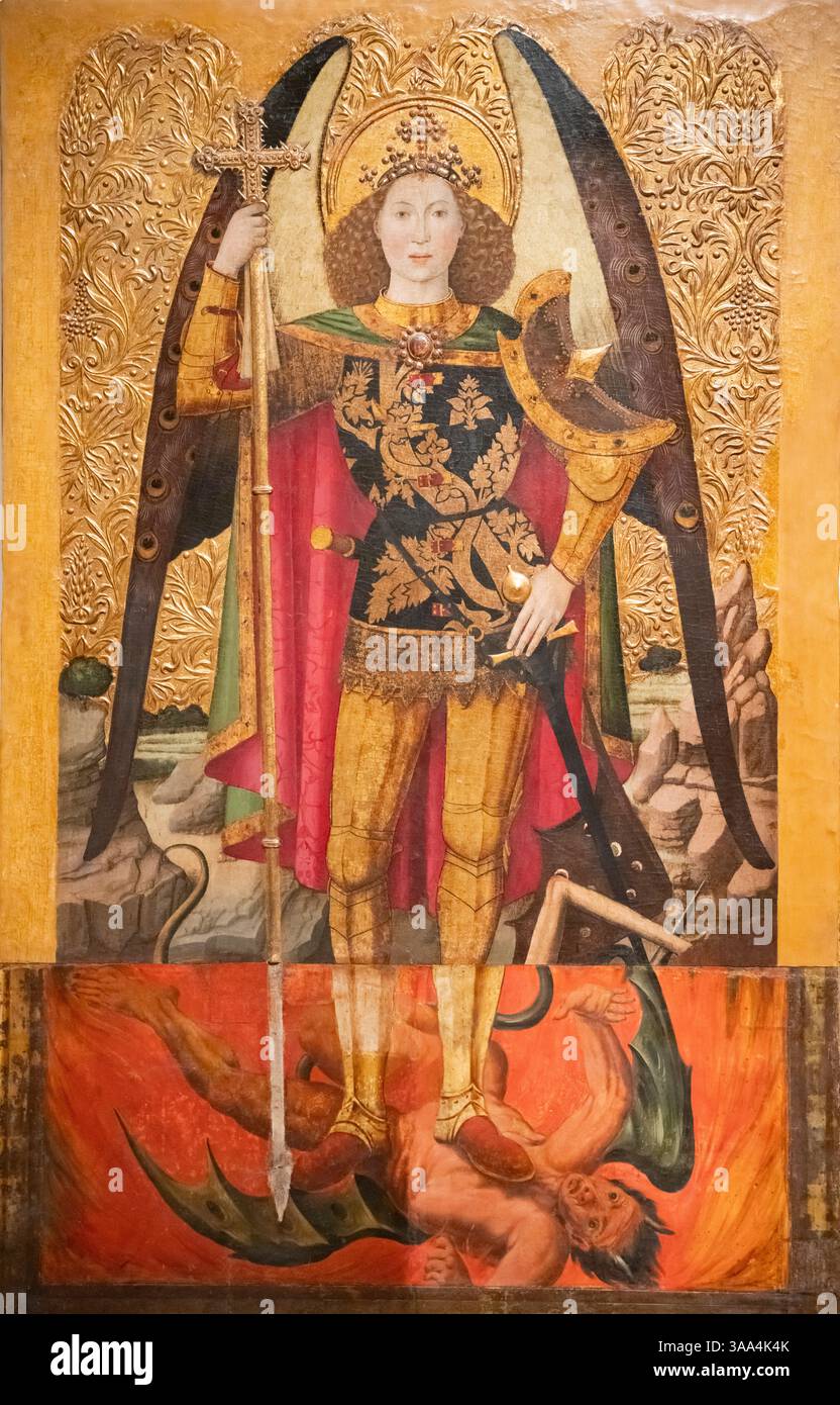 Saint Michael the Victor over the Antichrist, 15th century, tempera and ...