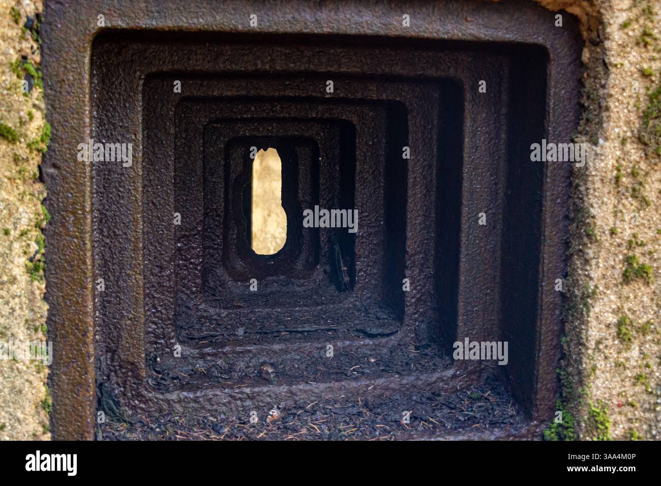 Openings - loophole of a concrete bunker built for border defense ...
