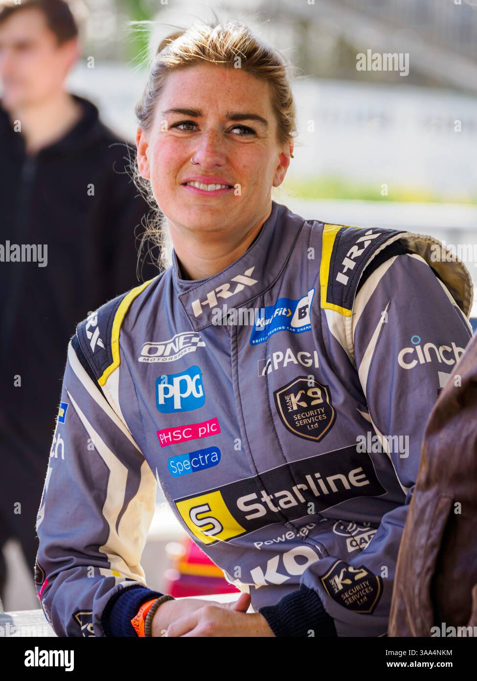 Female racing car driver Jade Edwards, 82 Members Meeting testing ...