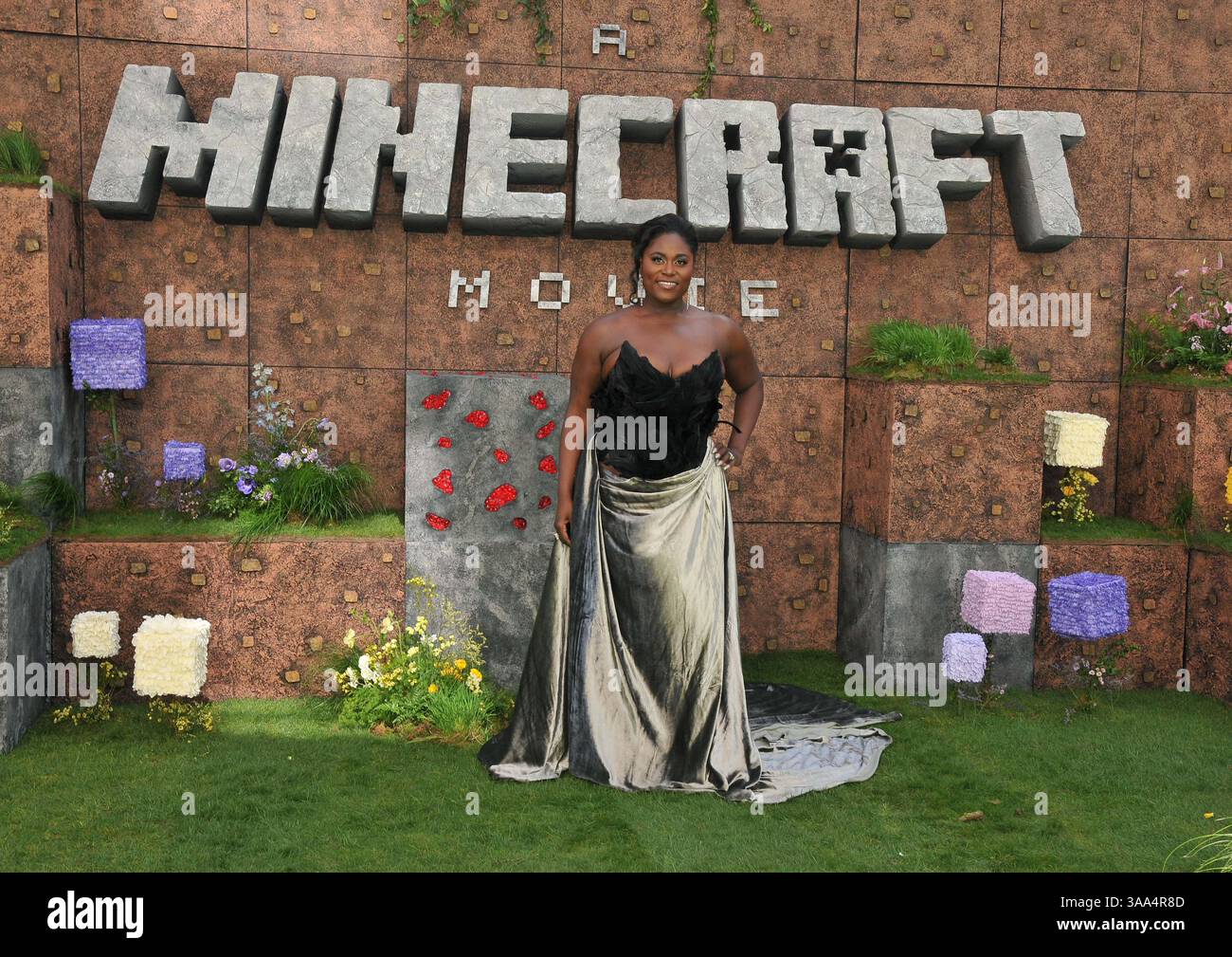 Danielle Brooks at the "A Minecraft Movie" world film premiere ...
