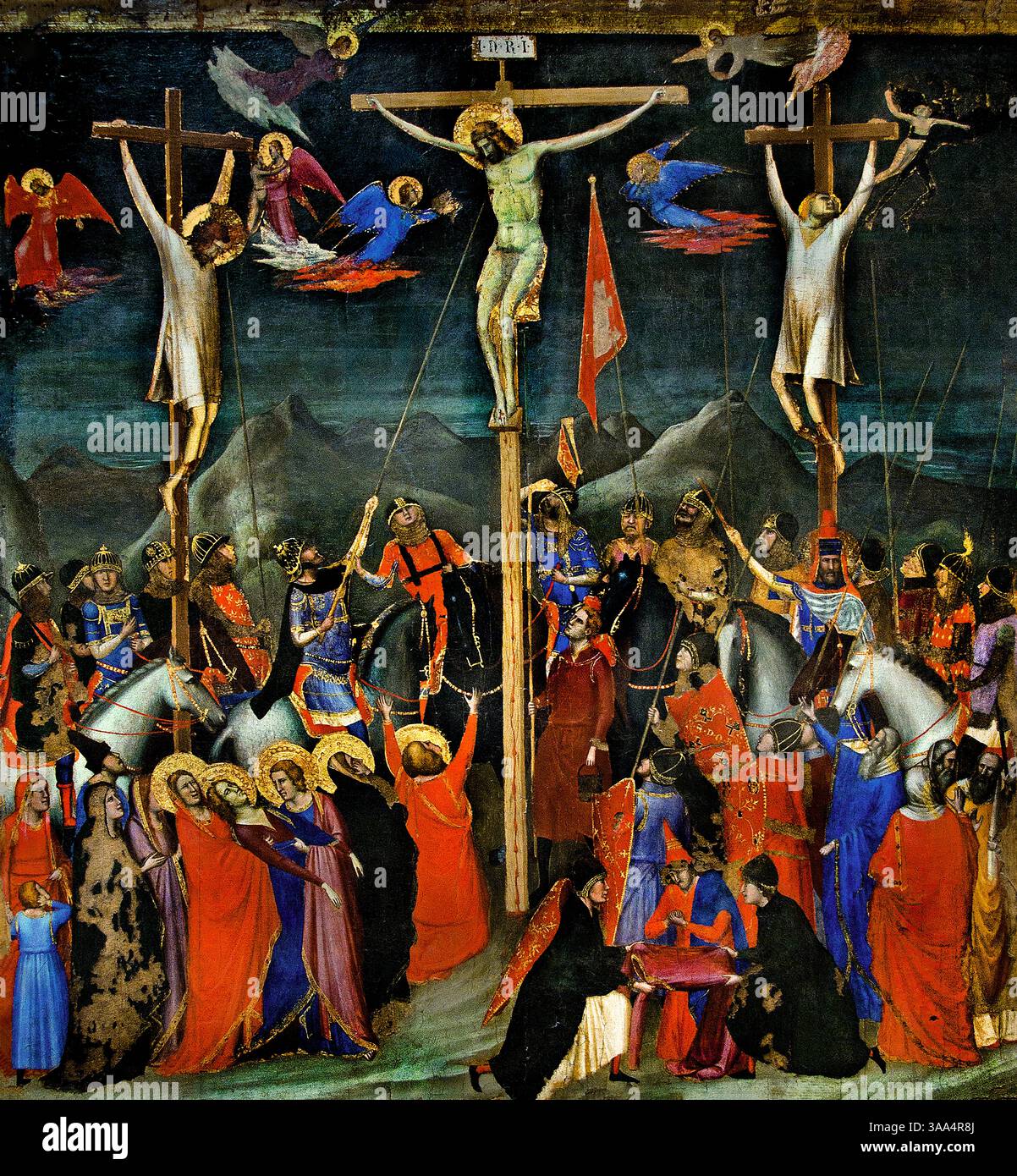 The Crucifixion - La Crucifixion, 1330, Atelier de Giotto, Italian ...