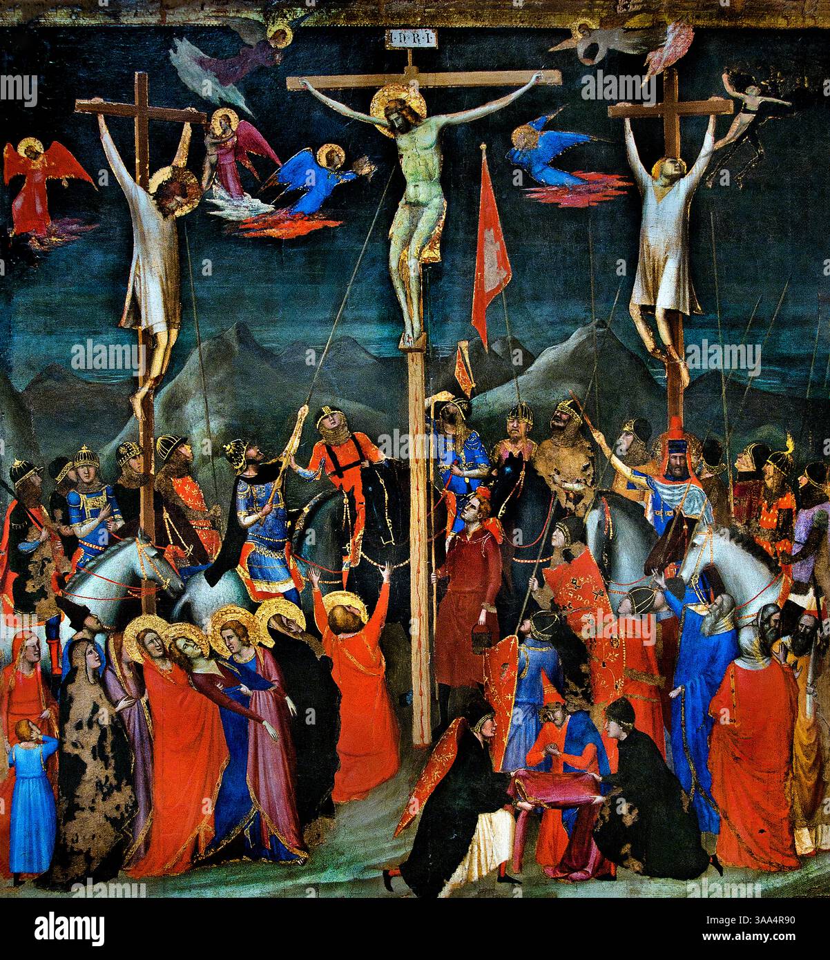 The Crucifixion - La Crucifixion, 1330, Atelier de Giotto, Italian ...