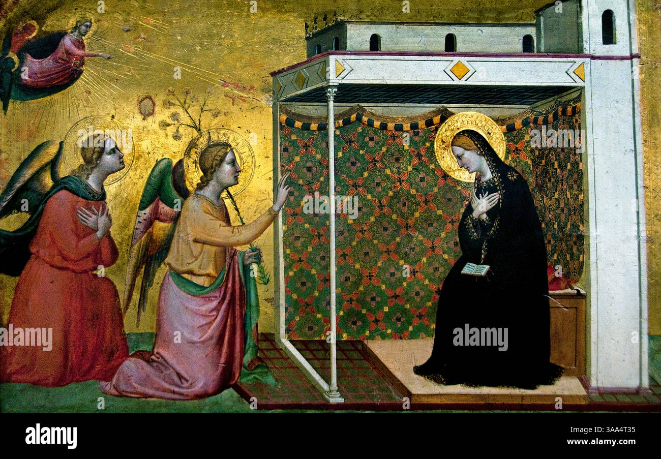 The Annunciation - L Annocation 1335 by, DADDI Bernardo Italian Virgin ...