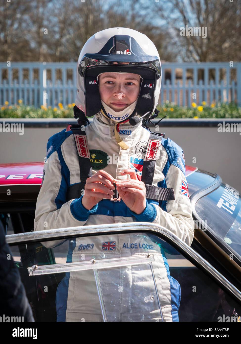 Female racing driver Alice Locke, 82 Members Meeting testing, Goodwood ...
