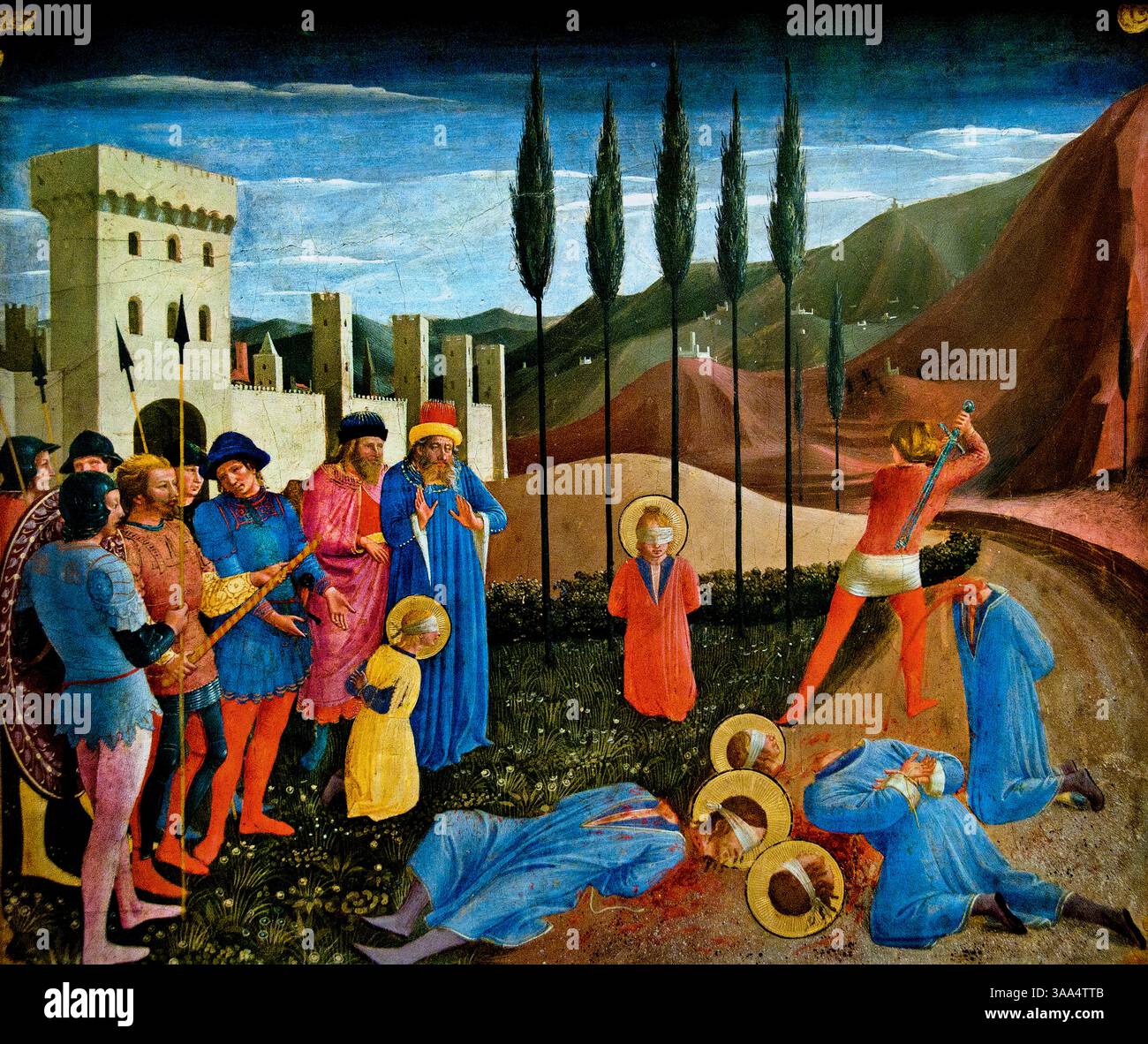 The martyrdom of Saints Cosmas and Damian - Le martyre des saints Cosme ...