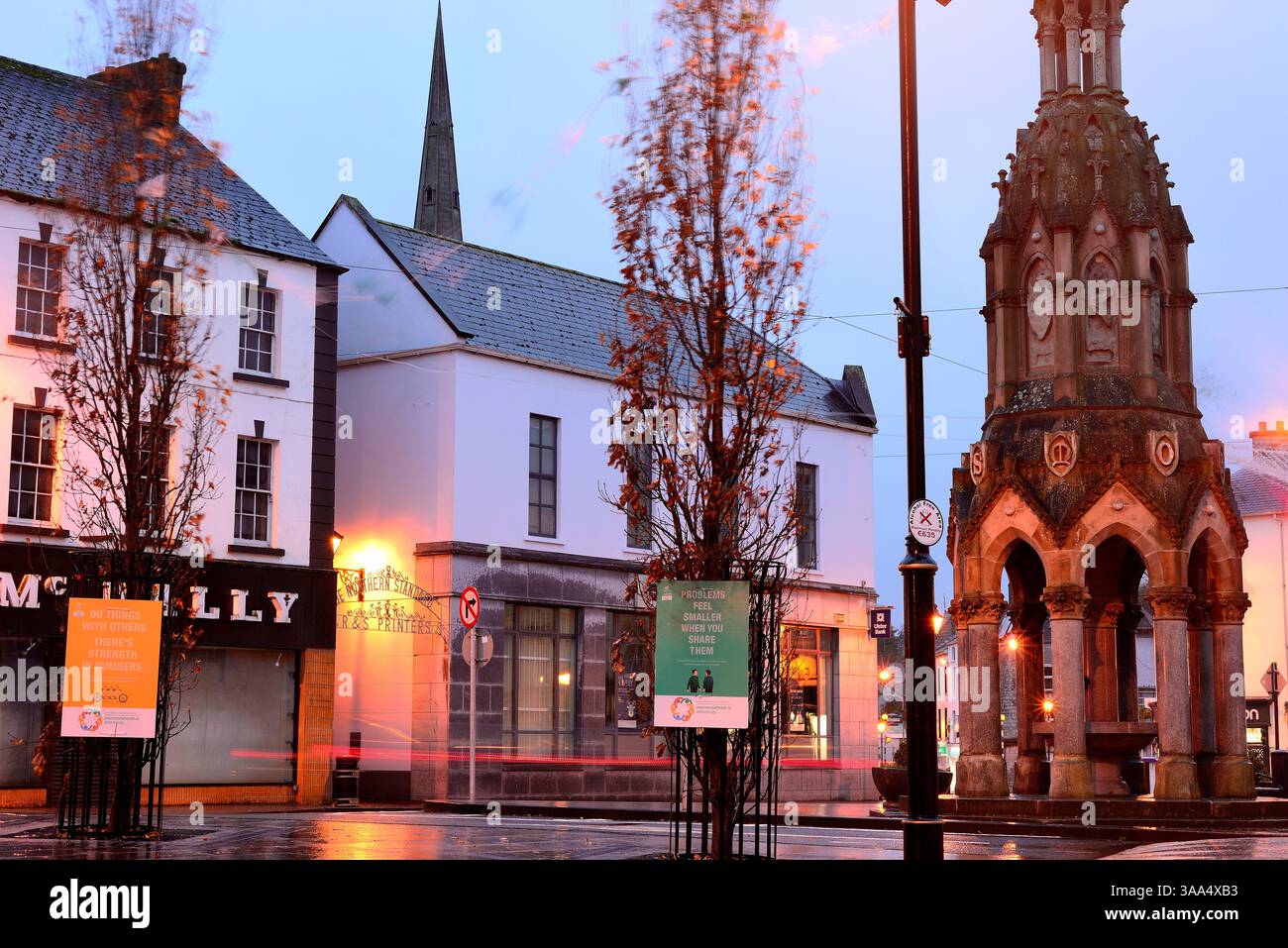 Town center of Monaghan, Monaghan, Ireland Stock Photo - Alamy