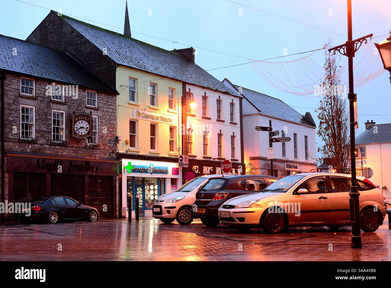 Town center of Monaghan, Monaghan, Ireland Stock Photo - Alamy