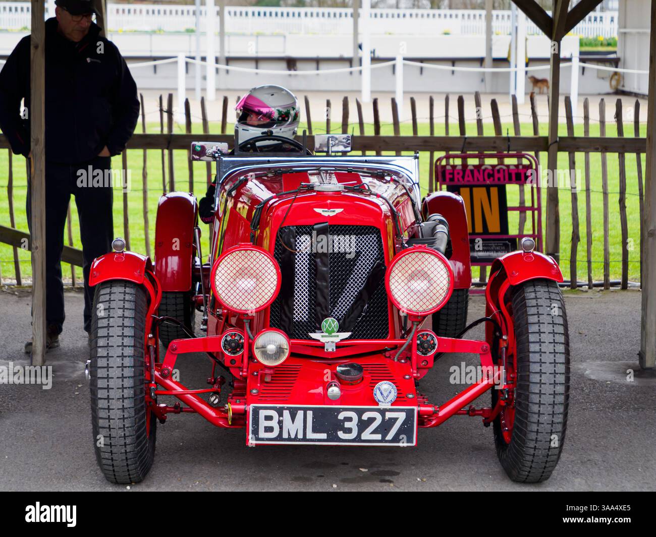 Holly Mason Franchitti in her red 1934 Aston Martin Ulster, 82 Members ...