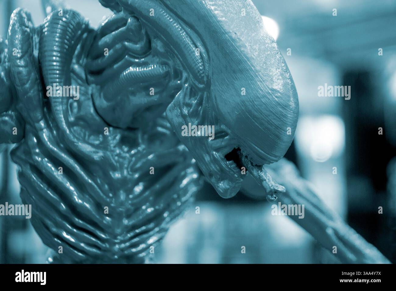 Art object printed on 3D printer. Detailed prototype model printed on ...