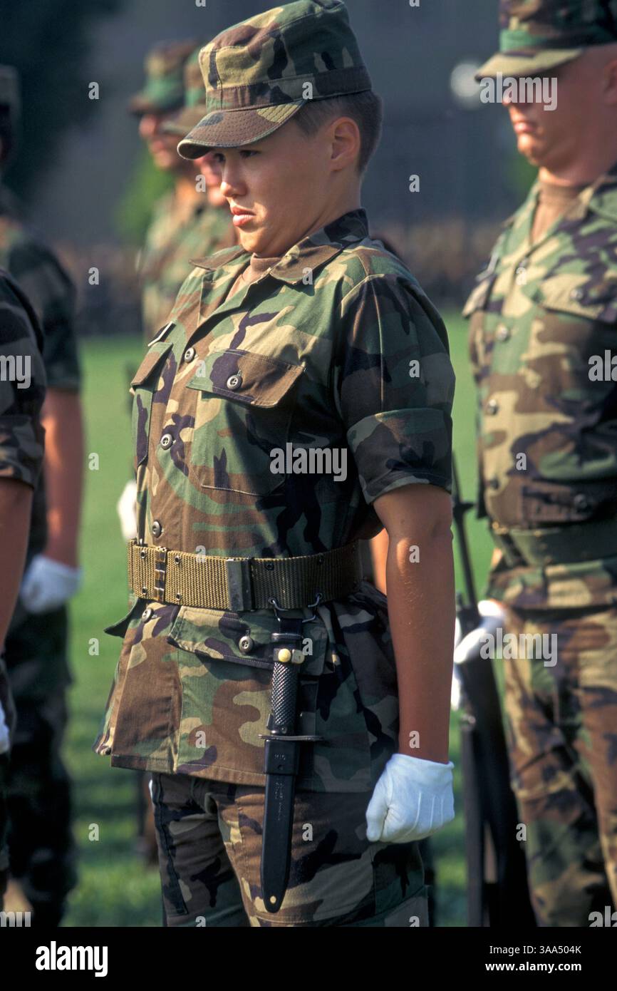 Aug 30, 1997; Lexington, VA, USA; First year cadents, including the ...