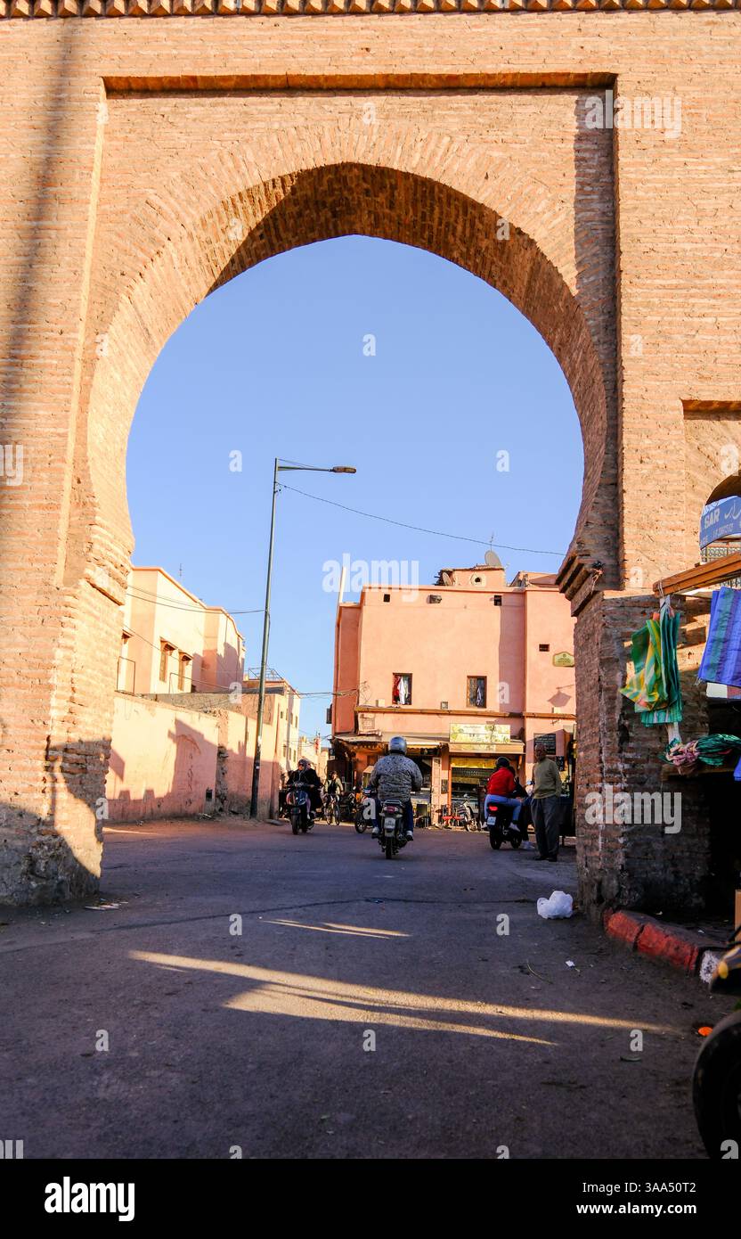 02 Jan 2025, Marrakech, Morocco - A street scene in Marrakkech, Morocco ...