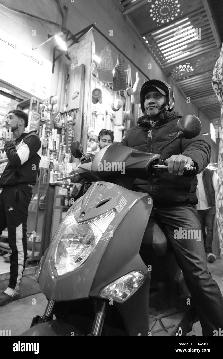 02 Jan 2025 - A street scene in the market/Souks of Marrakech, Morocco ...