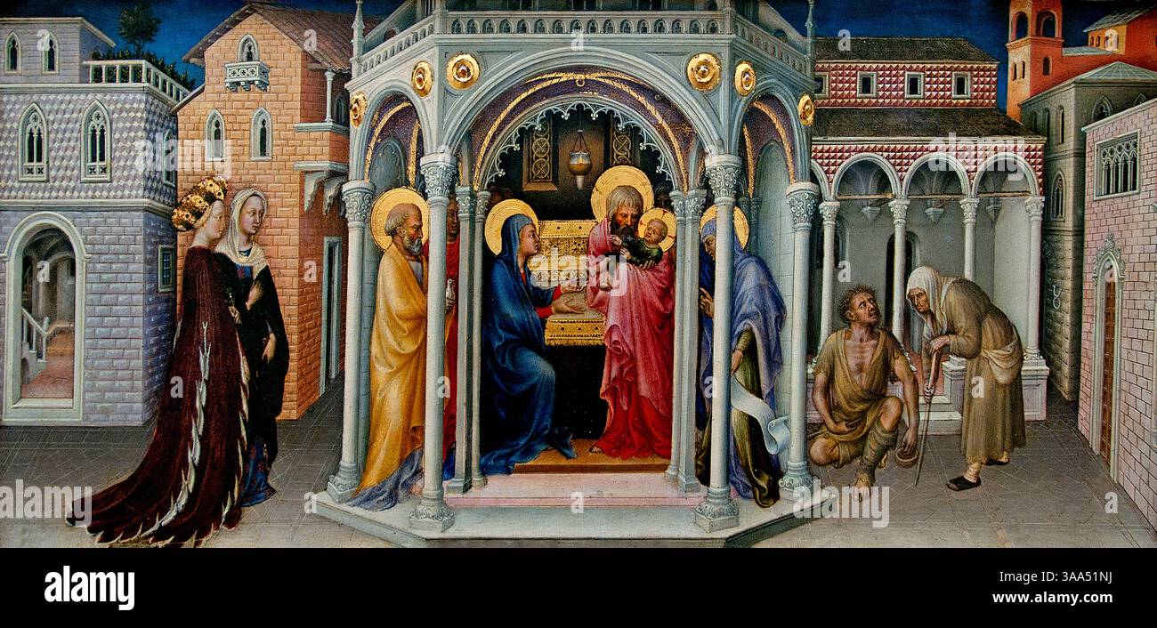 The Presentation in the Temple - La Presentation au Temple, 1423, Gentile da Fabriano, Italy ...