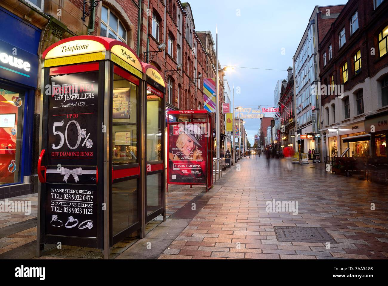 Street of Belfast, Northern Ireland (Ulster Stock Photo - Alamy