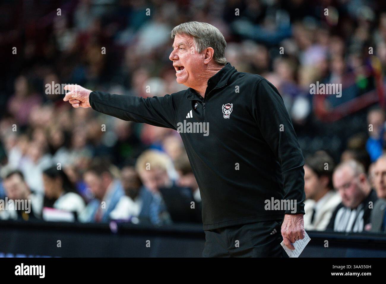 NC State Wolfpack head coach Wes Moore during the NCAA Women's ...