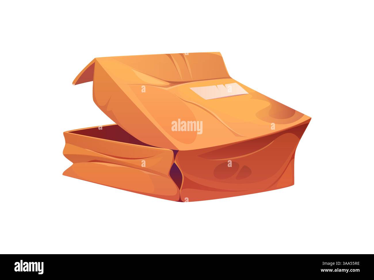 Ripped cardboard packaging Stock Vector Images - Alamy