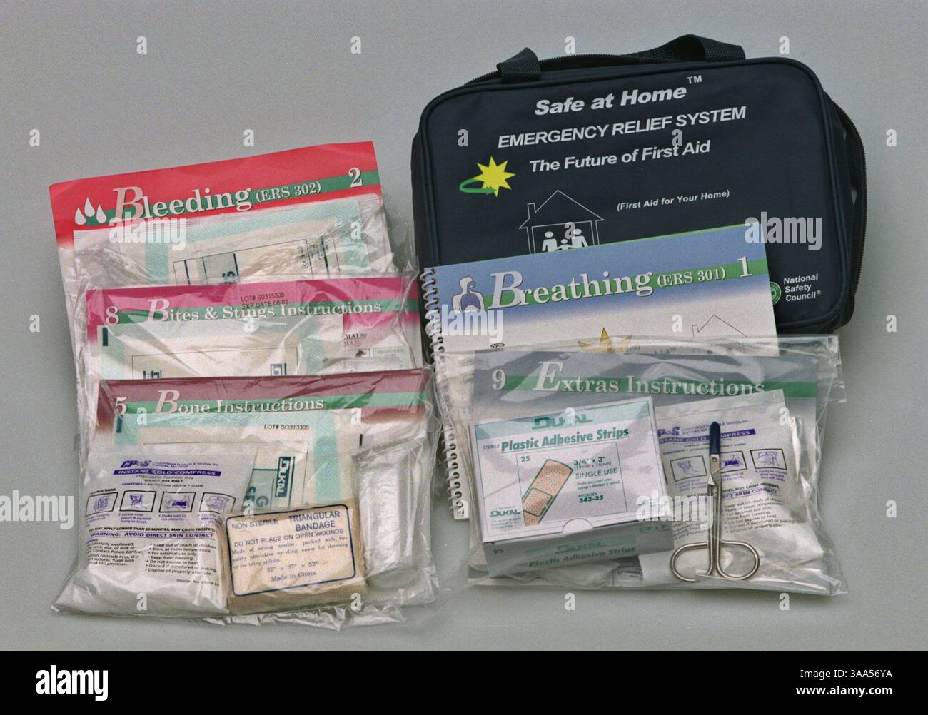 Safe at Home first aid kit. Friday, April 6, 2001. Sacramento Bee/Jay ...