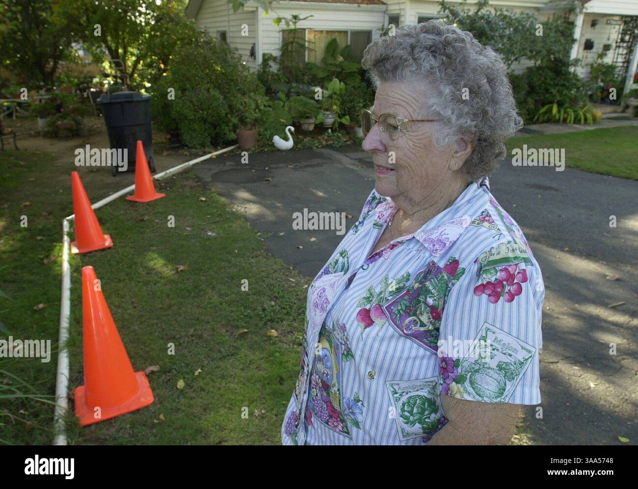 Gladys Trejo has lived with an above-ground sewer pipe in her yard for ...