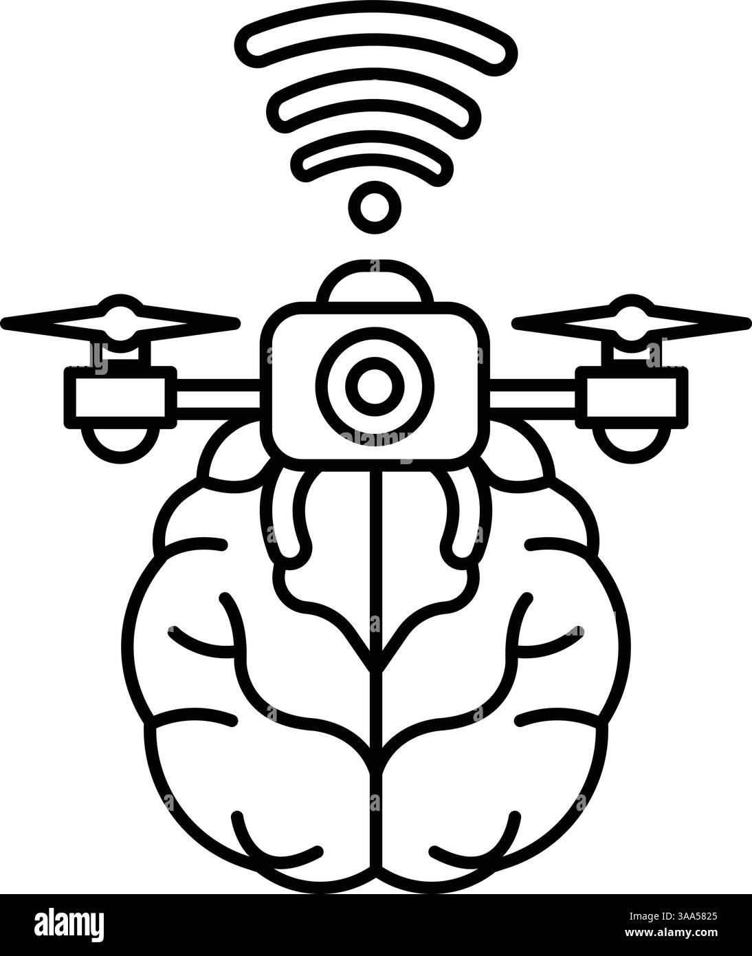 Brain signal Stock Vector Images - Alamy