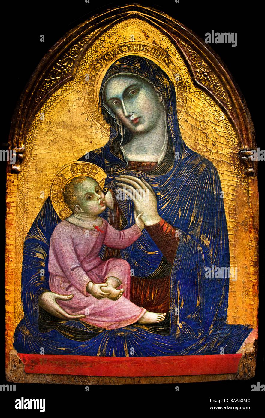 Barnaba da Modena ,Virgin and Child, Mary ,Christ, Italy, 1370, Louvre ...