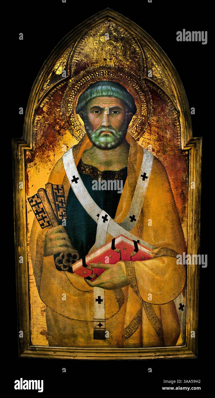 Lippo Memmi XIV Century Italy ,St. Peter First pope, Italian Louvre ...