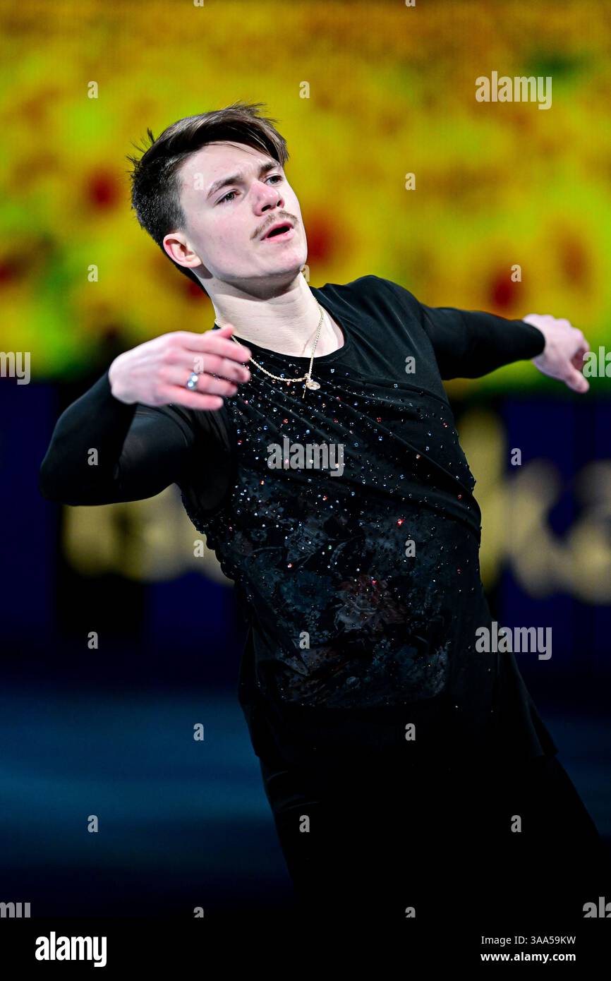 Maxim NAUMOV (USA), during Exhibition Gala, at the ISU World Figure ...