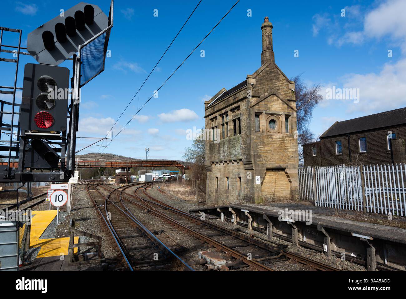 Furness Railway Signal Box in a gothic style, Carnforth Railway Station ...