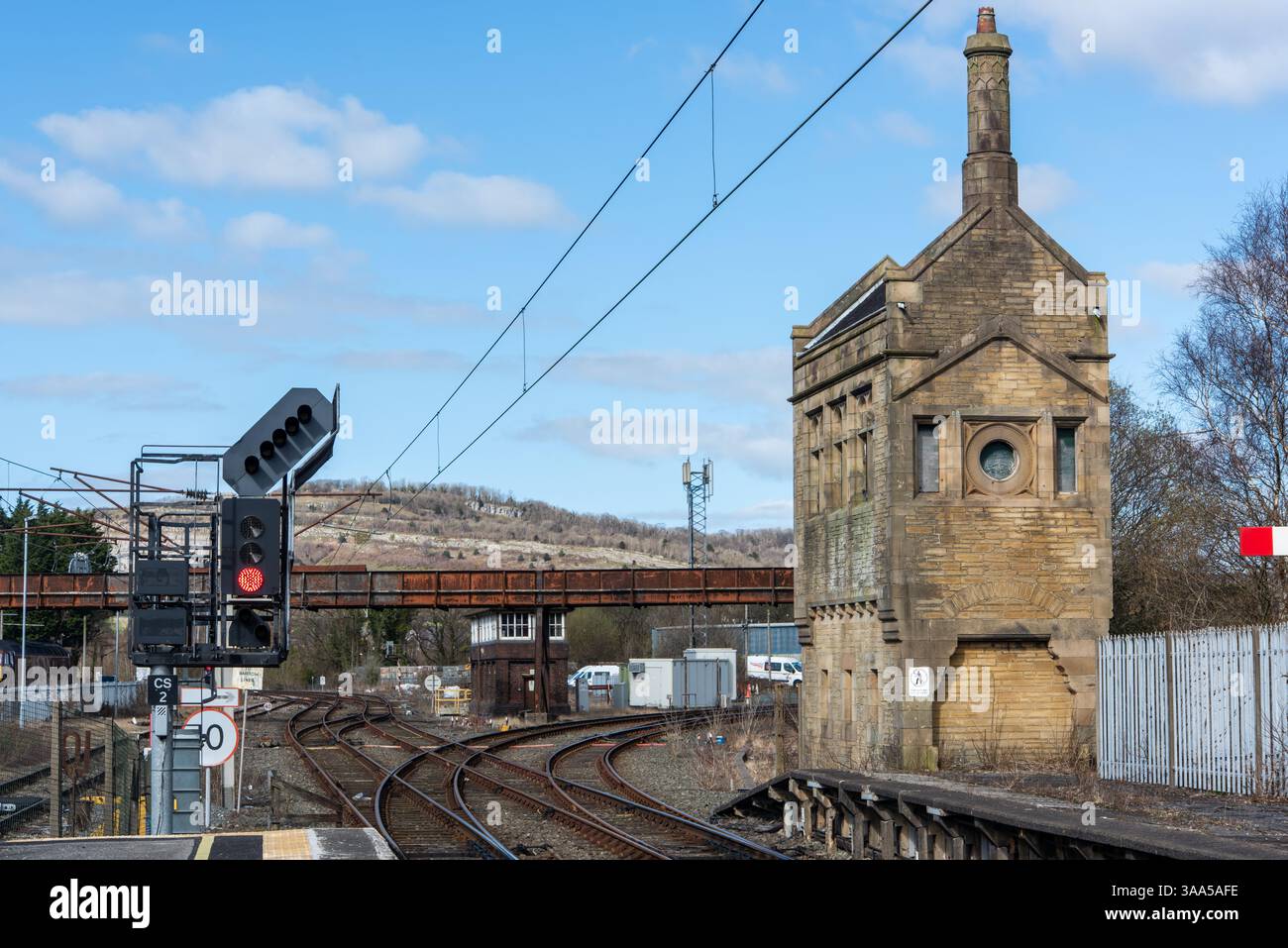 Furness Railway Signal Box in a gothic style, Carnforth Railway Station ...