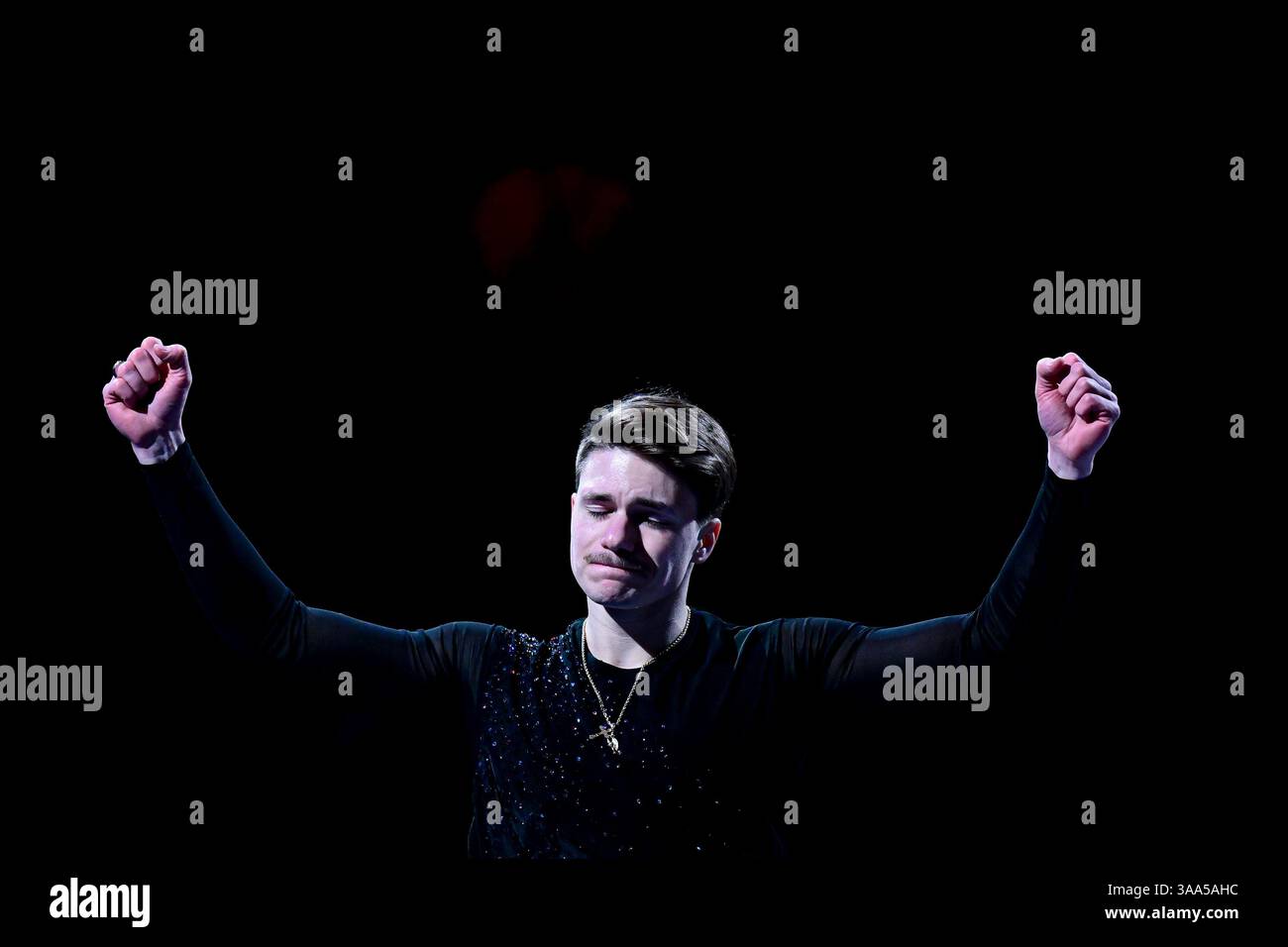 Maxim NAUMOV (USA), during Exhibition Gala, at the ISU World Figure ...