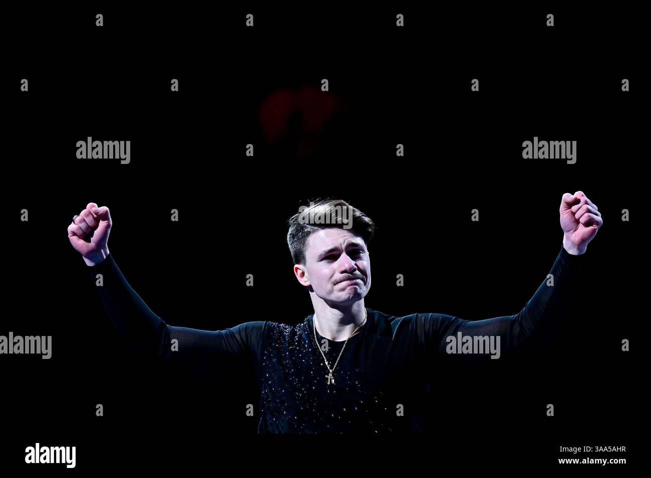 Maxim NAUMOV (USA), during Exhibition Gala, at the ISU World Figure ...