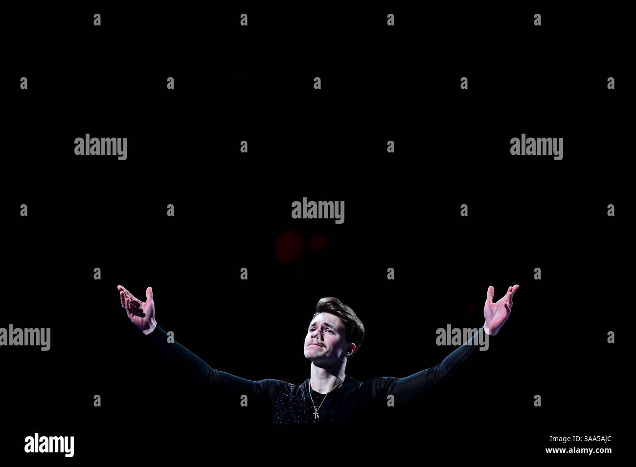 Maxim NAUMOV (USA), during Exhibition Gala, at the ISU World Figure ...