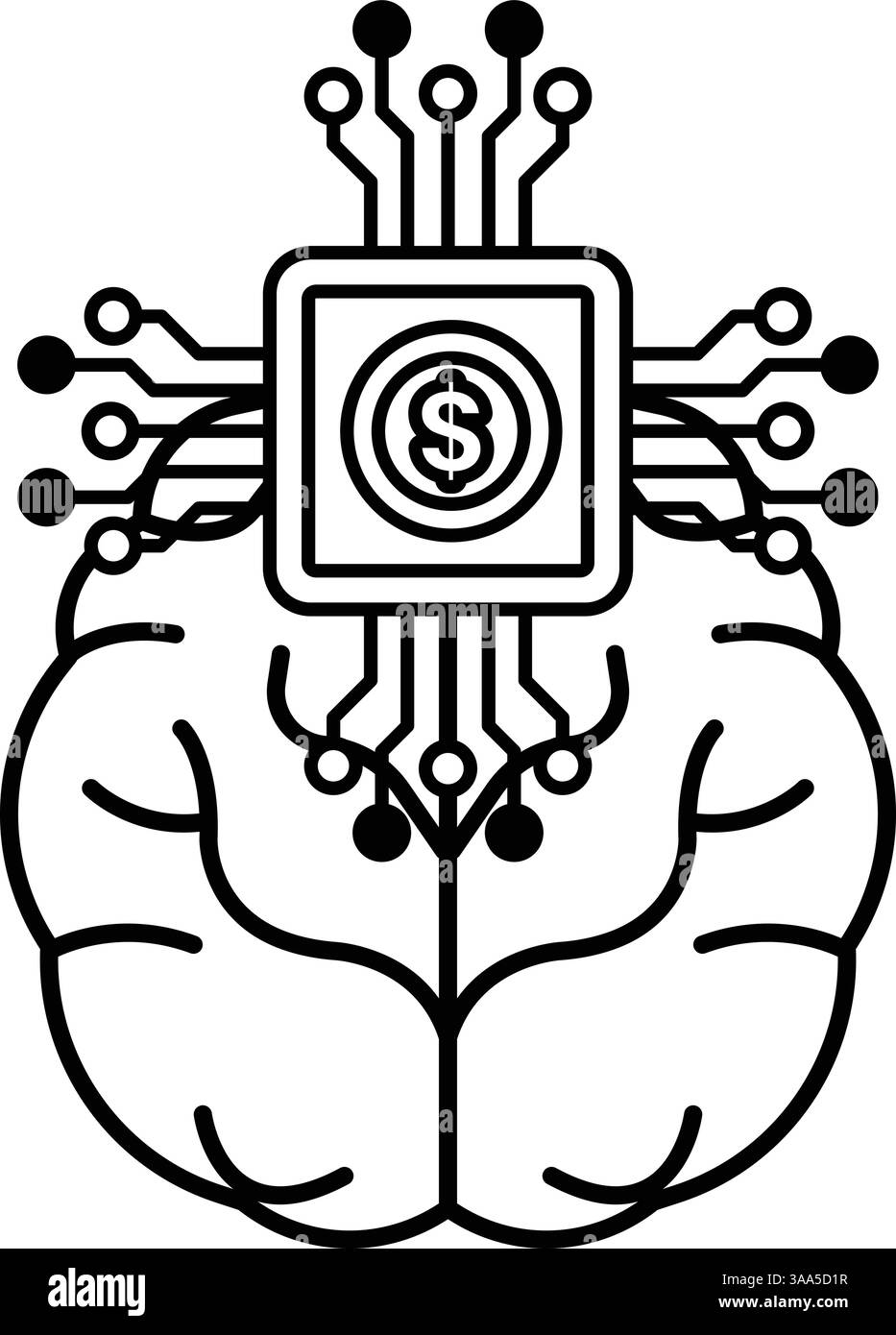 Icon cognition brainstorm Black and White Stock Photos & Images - Alamy