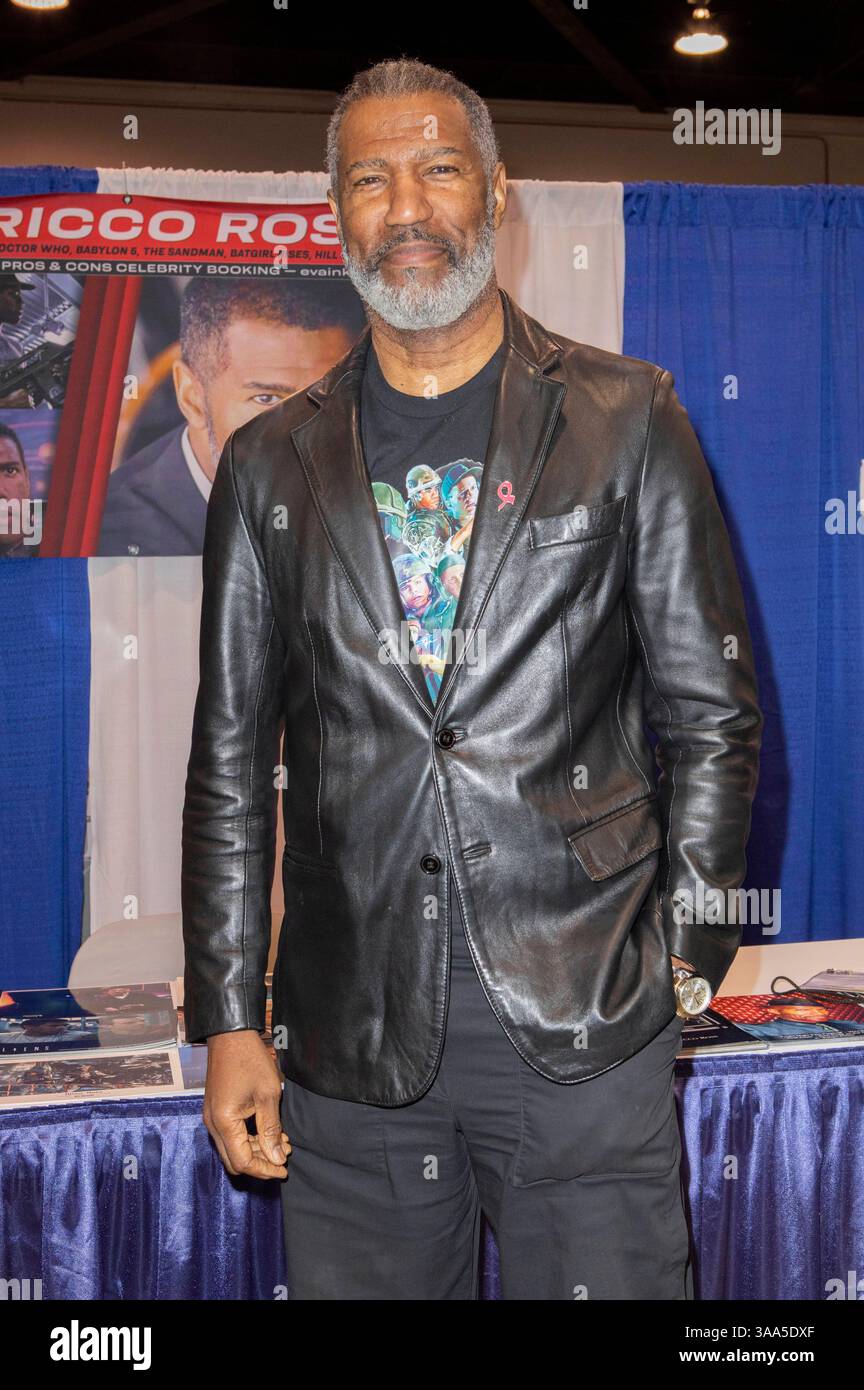 Ricco Ross auf der WonderCon 2025 im Anaheim Convention Center. Anaheim, 30.03.2025 *** Ricco ...