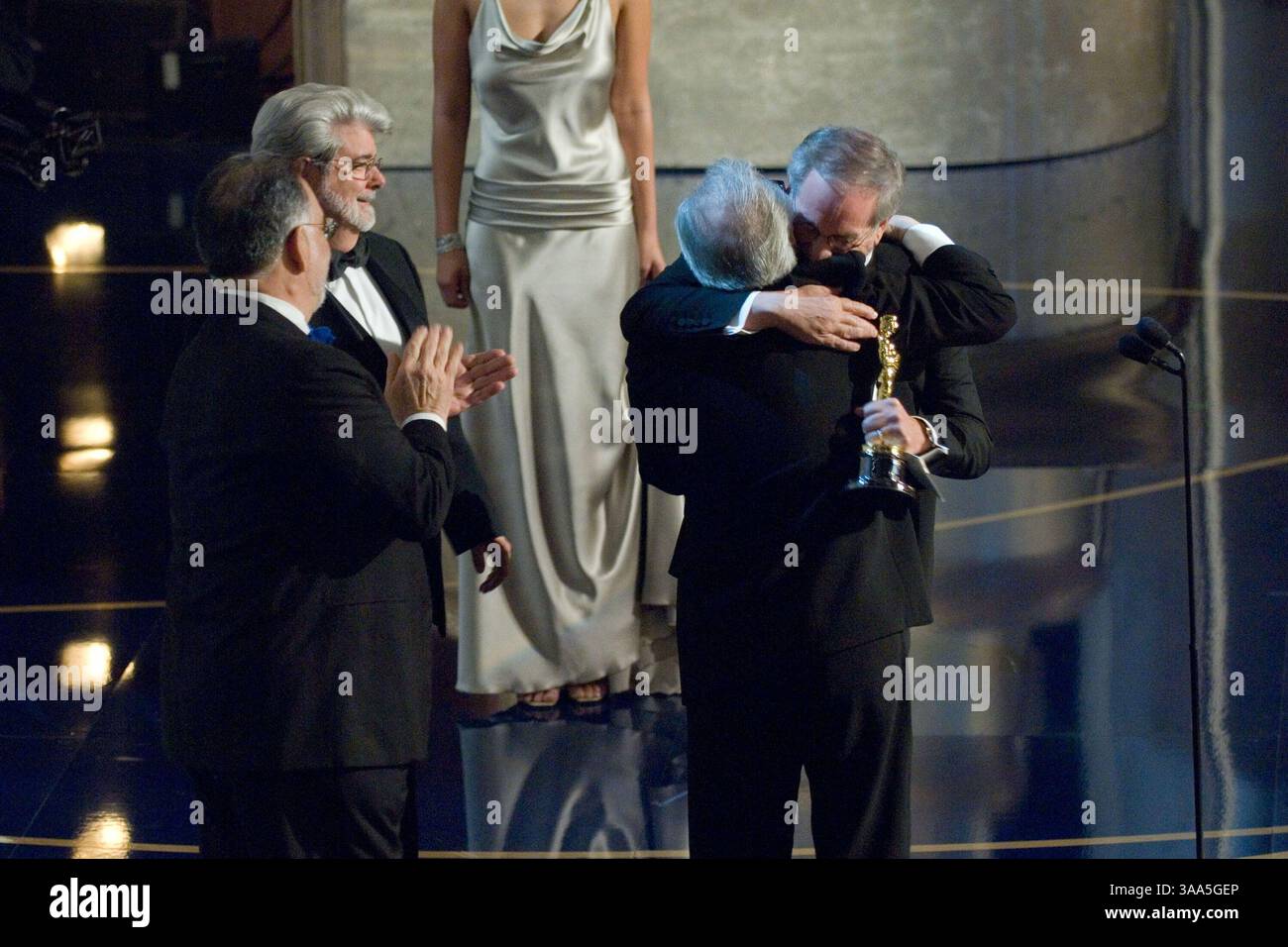 Feb 25, 2007 - Hollywood, CA, USA - OSCARS 2007: FRANCIS FORD COPPOLA (left), GEORGE LUCAS ...