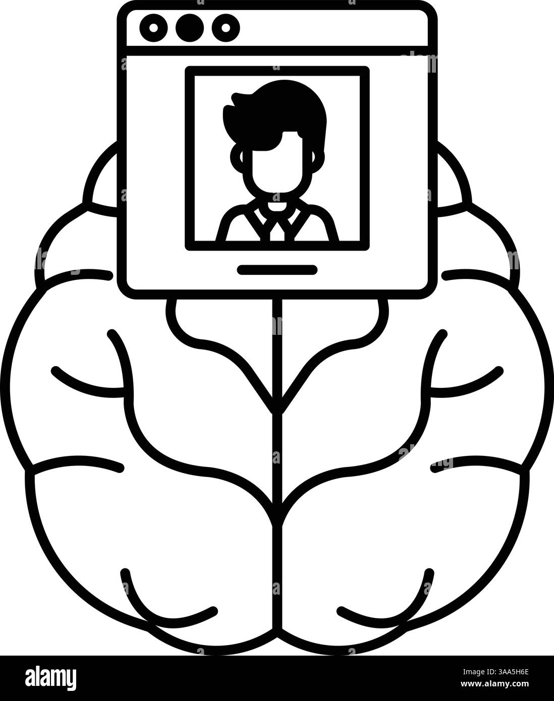 Man shown Stock Vector Images - Alamy