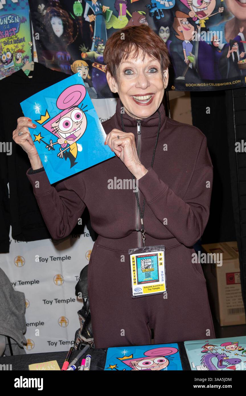 Susan Blakeslee auf der WonderCon 2025 im Anaheim Convention Center ...