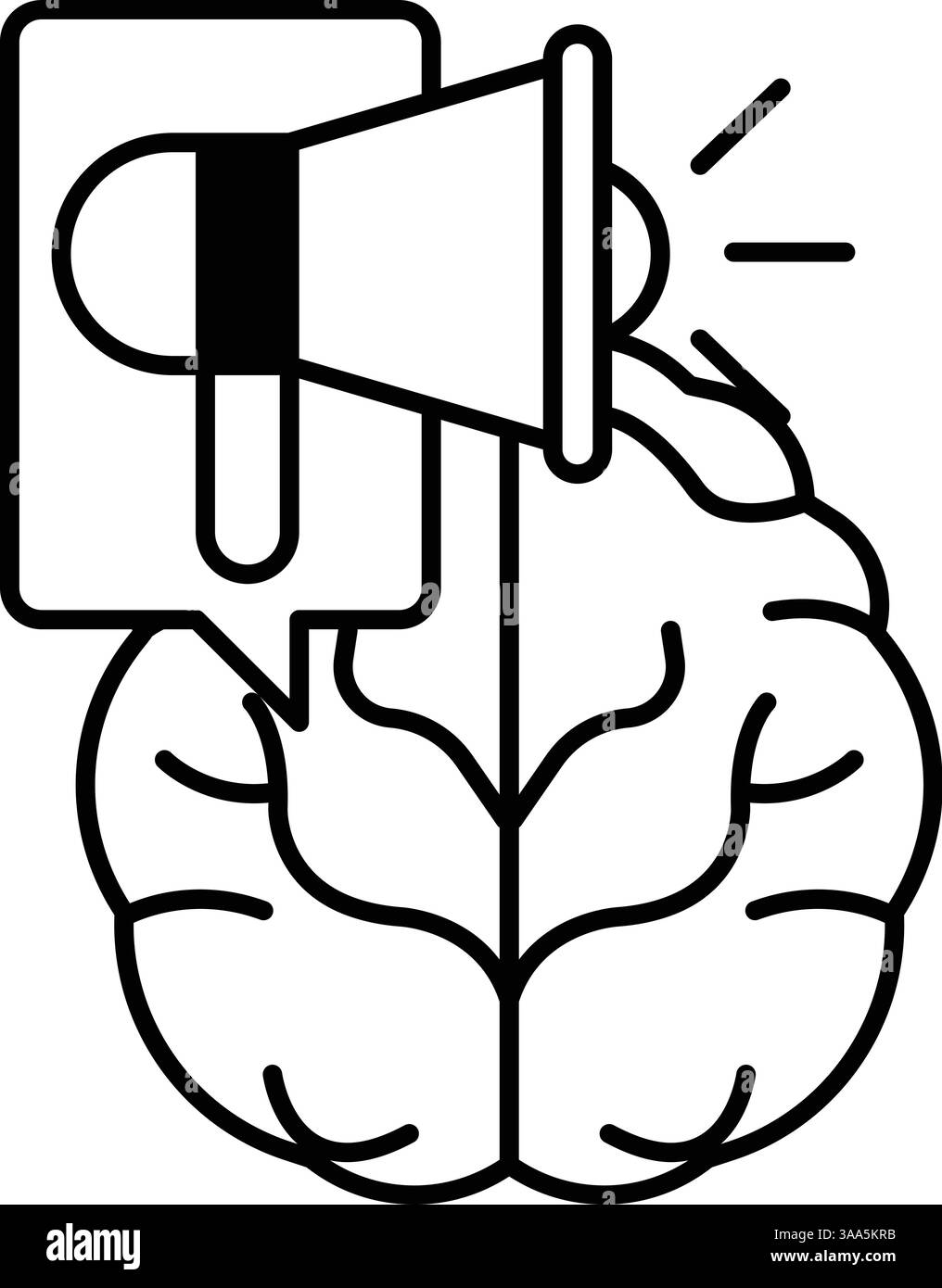 Anatomy brain ear Stock Vector Images - Alamy