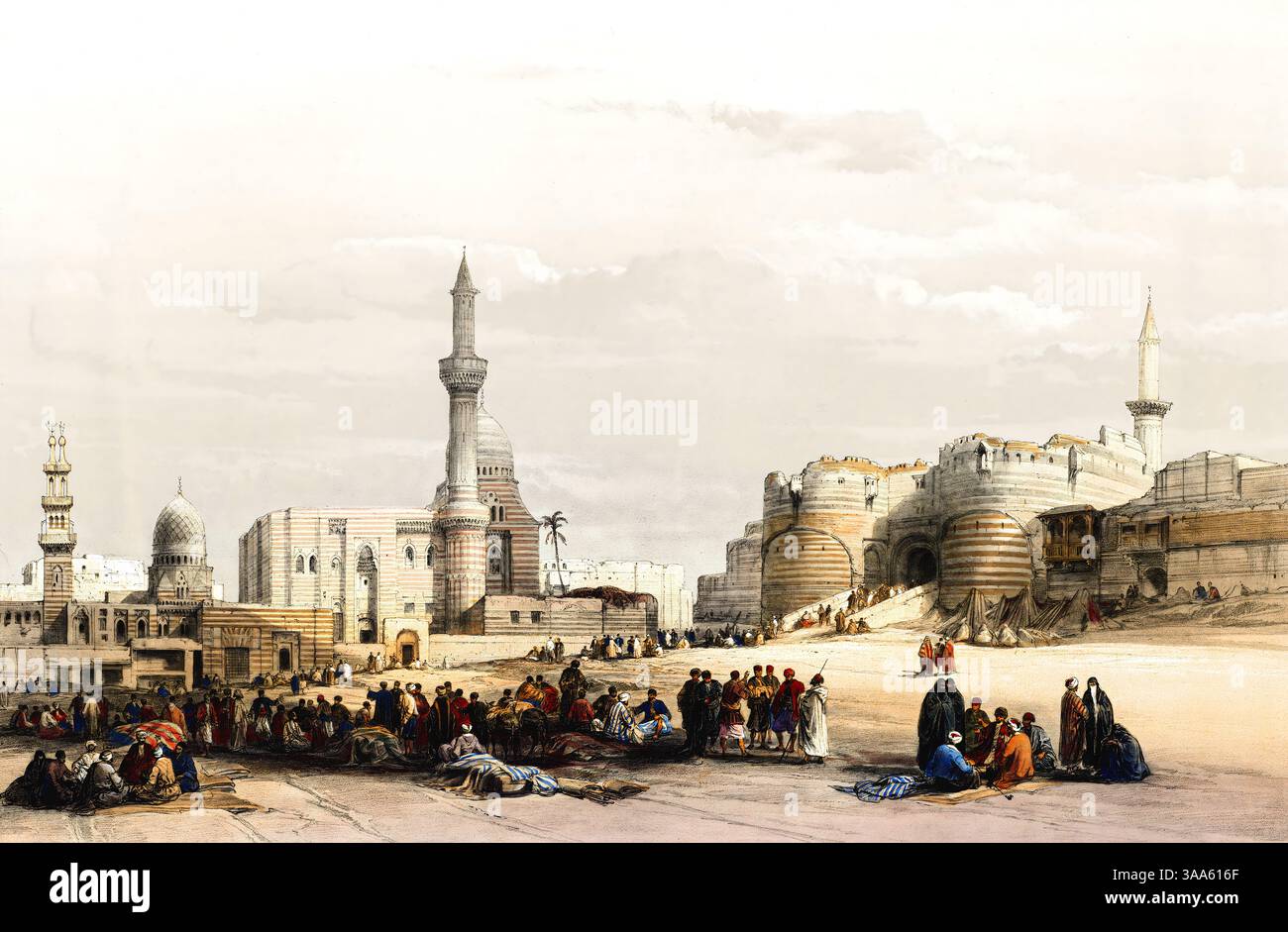 Entrance to the Citadel of Cairo by David Roberts, 1848 – Orientalist ...