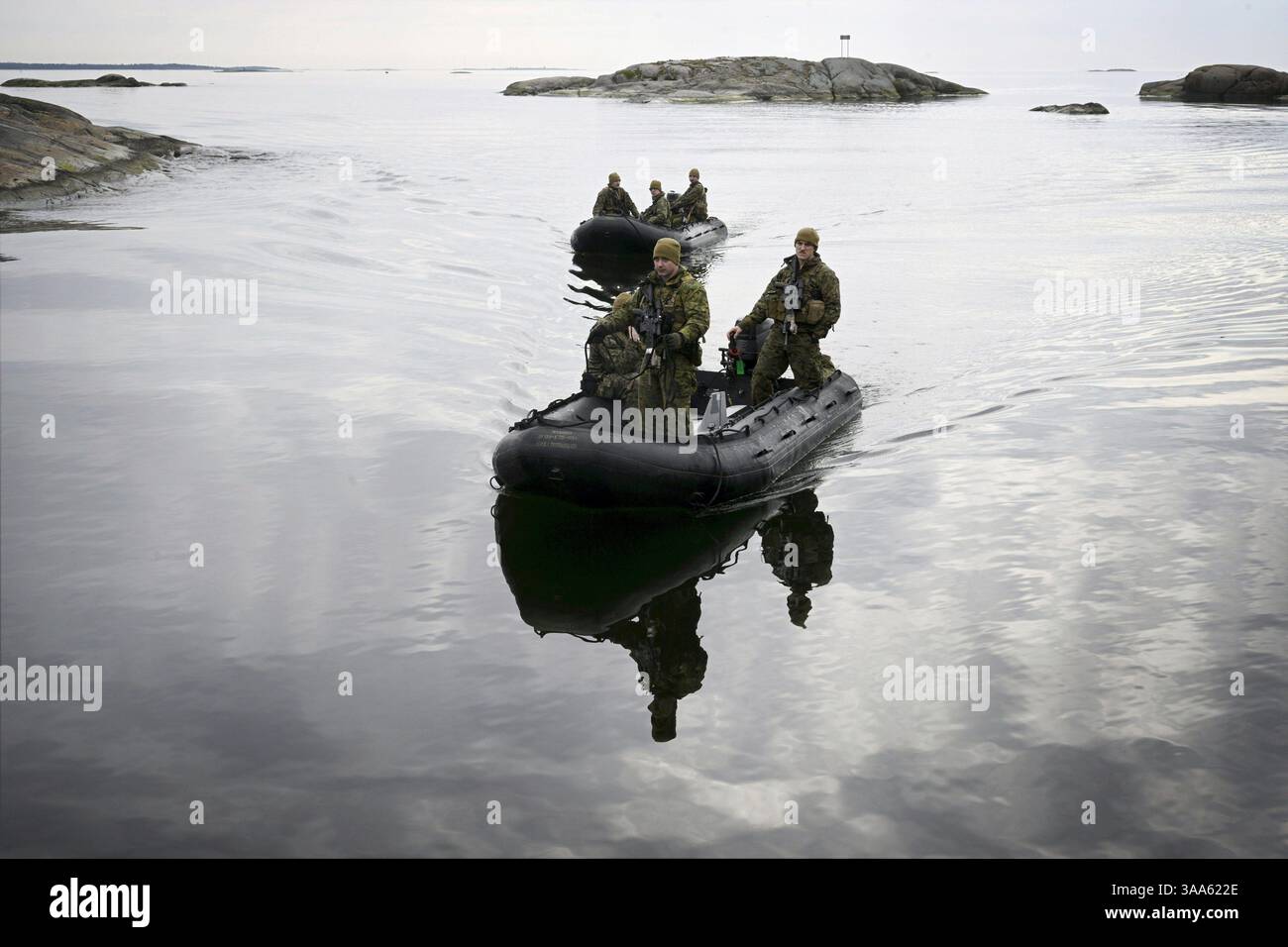 The drone that landed in the sea is brought back to shore during a ...
