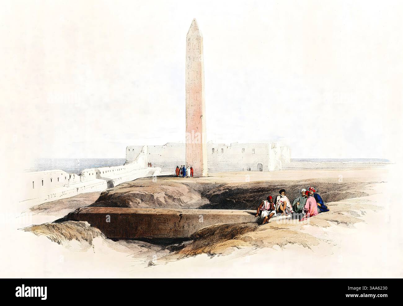 Pharaonic monument lithograph hi-res stock photography and images - Alamy