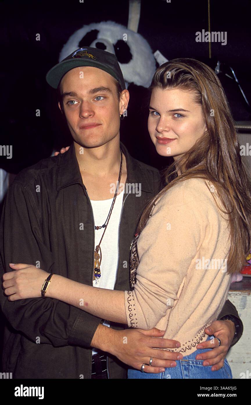 Apr 04, 1993; Los Angeles, CA, USA; Actor CHAD ALLEN and actress ...