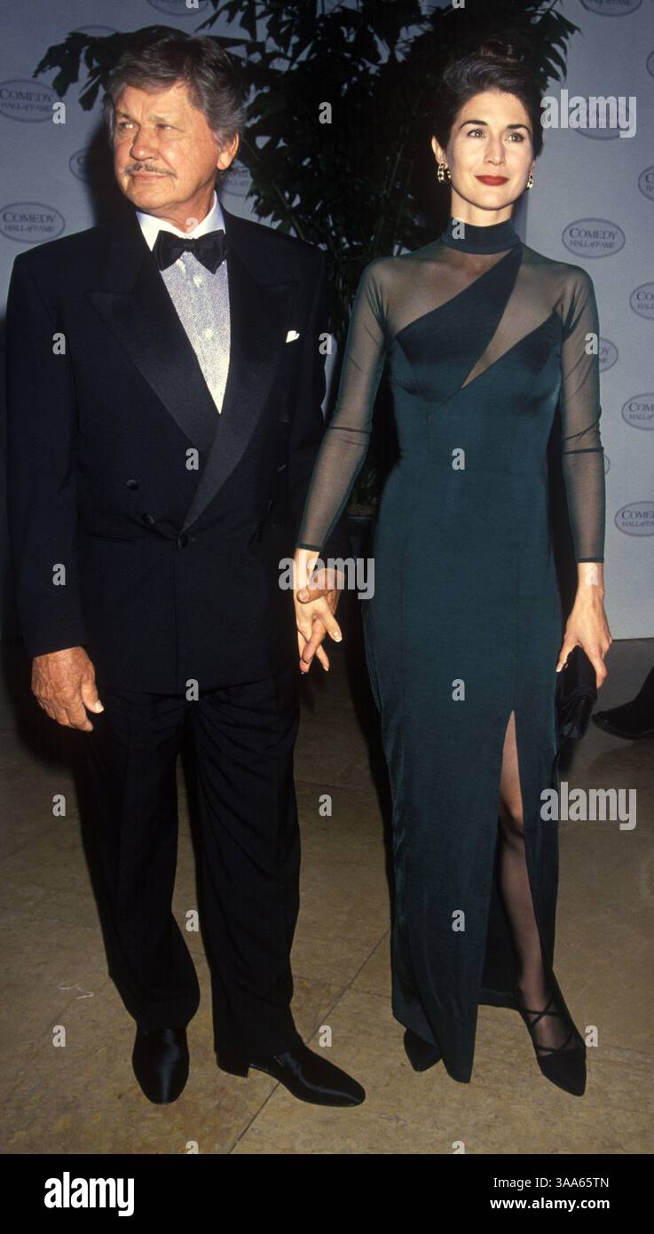Apr 20, 1993; Los Angeles, CA, USA; CHARLES BRONSON at the Comedy Hall ...