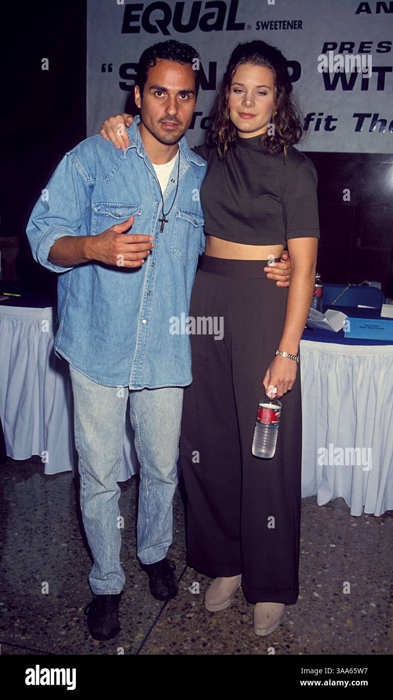 Apr 27, 1993; Glendale, CA, USA; Actor MAURICE BENARD and wife PAULA ...