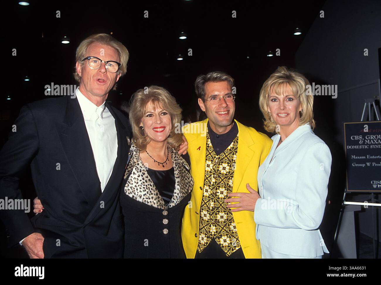 Jan 24, 1996; Las Vegas, NV, USA; Actors ED BEGLEY JR., MERIDETH McRAE, JIM J. BULLOCK, and ...