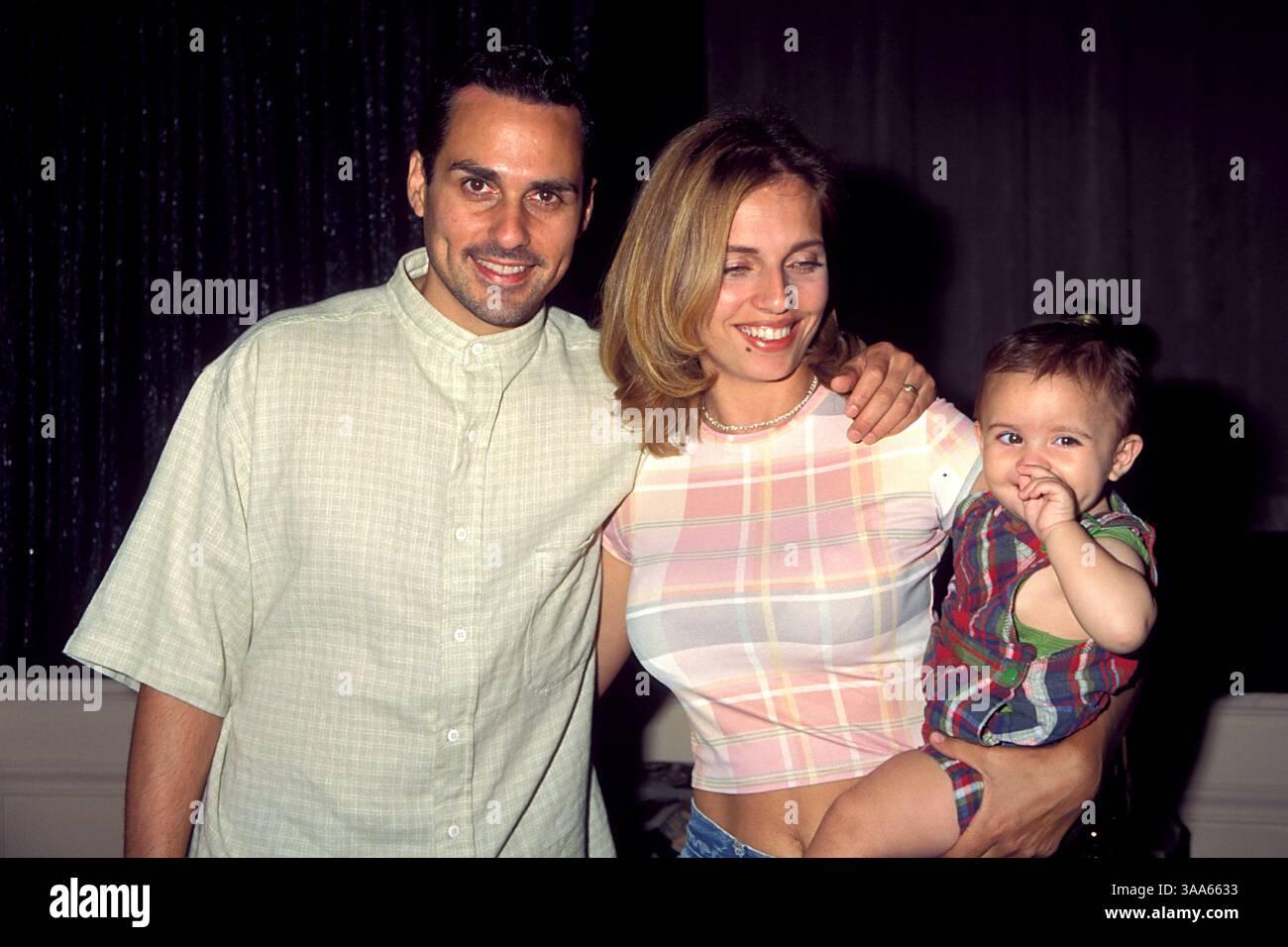 Jul 23, 1995; Los Angeles, CA, USA; Actor MAURICE BENARD with wife ...