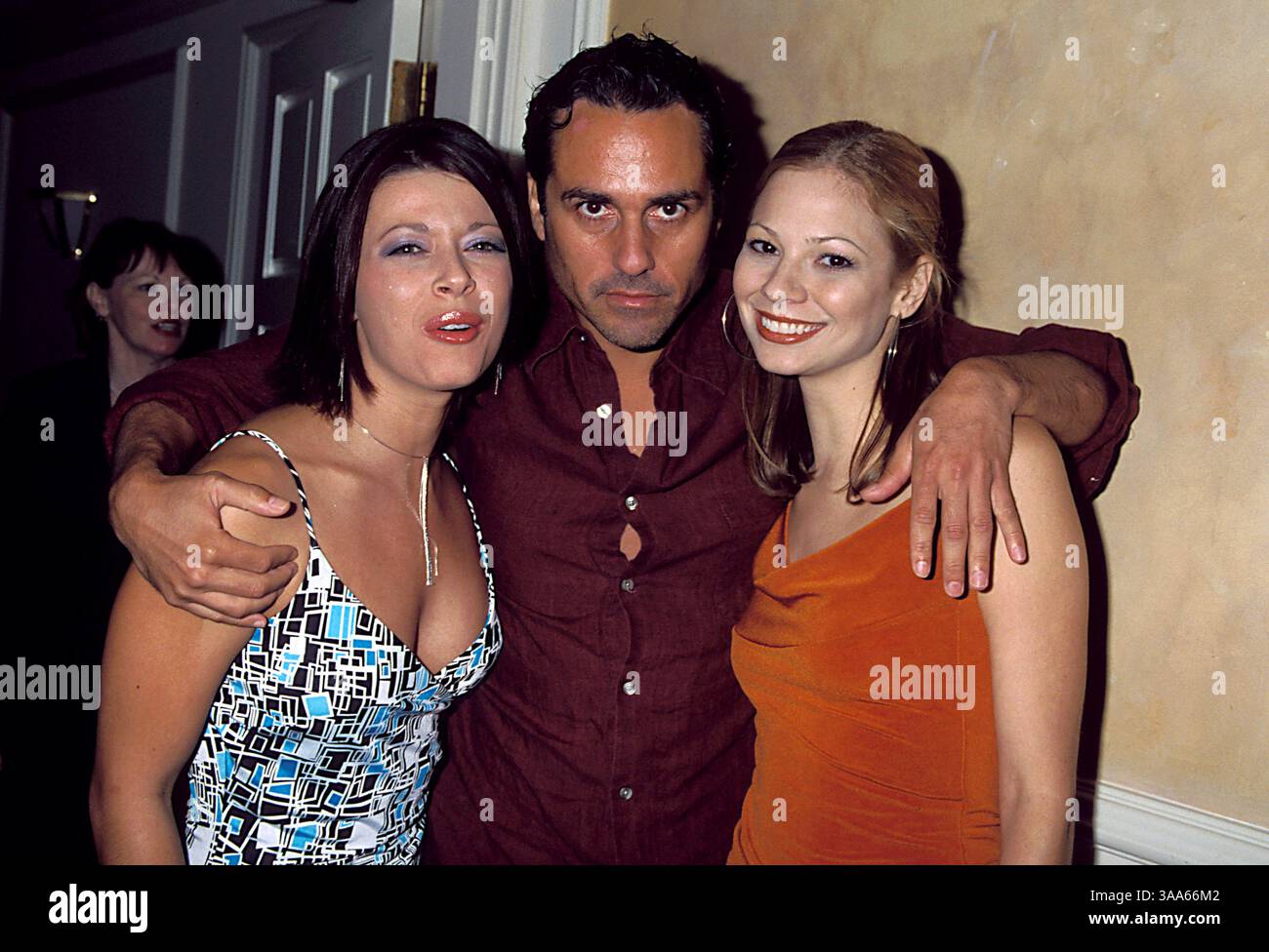 Jul 28, 2001; Studio City, CA, USA; Actor MAURICE BENARD with actress ...