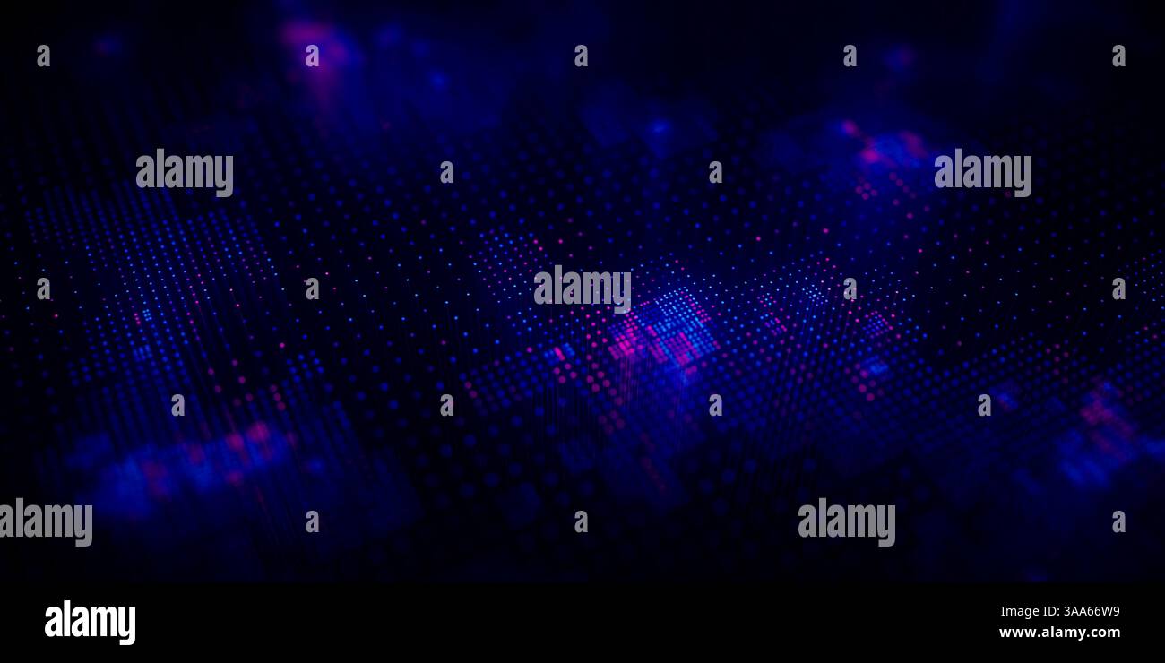 Big Data Clusters Complex Graph Quantum Computing Patterns Cyber Space Of Ai Technology Neural