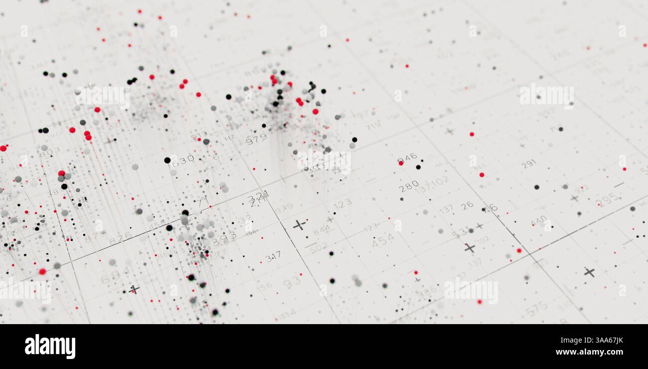 Abstract Data Clusters Visualization Ai Technology Neural Patterns